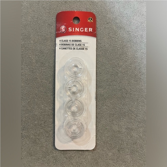 Singer | Other | New Singer Clear Transparent Bobbins Pack Of 4 Pack ...